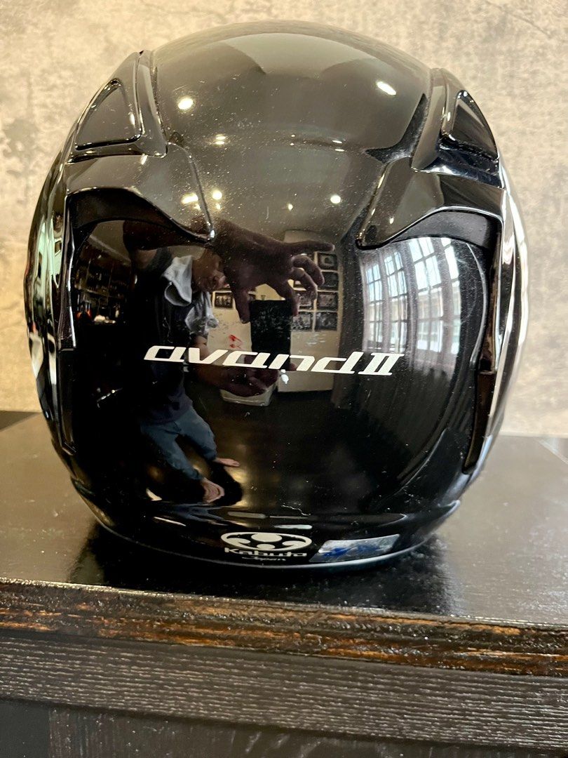 KABUTO AVAND II OPEN FACE HELMET (BLACK - PSB Approved), Motorcycles ...