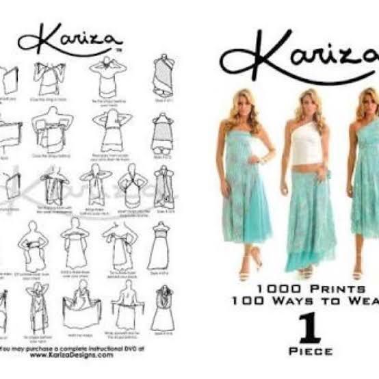 Brandnew Kariza Wrap Around Skirt (1000 ways to wear) on Carousell
