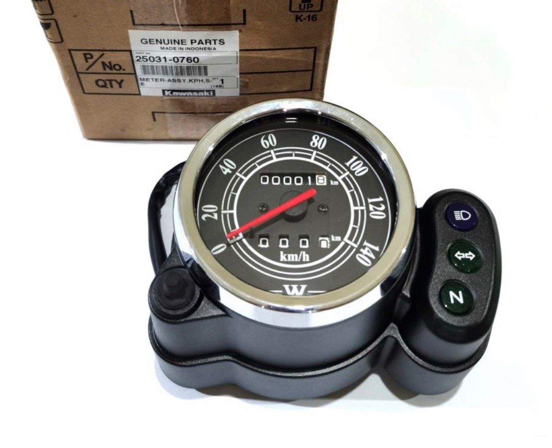 Kawasaki W175 Original Speedometer, Motorcycles, Motorcycle Accessories ...