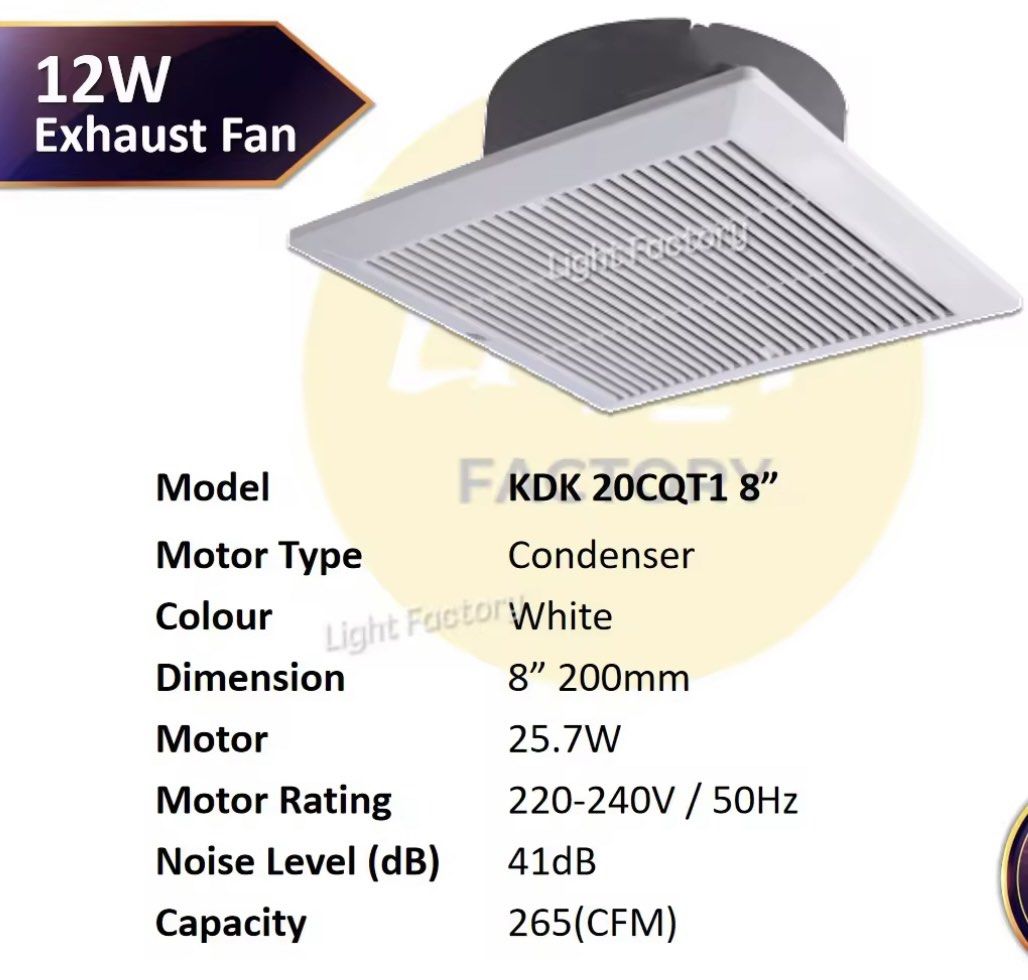 KDK Ventilation Fan 8 inch, TV & Home Appliances, Other Home Appliances ...