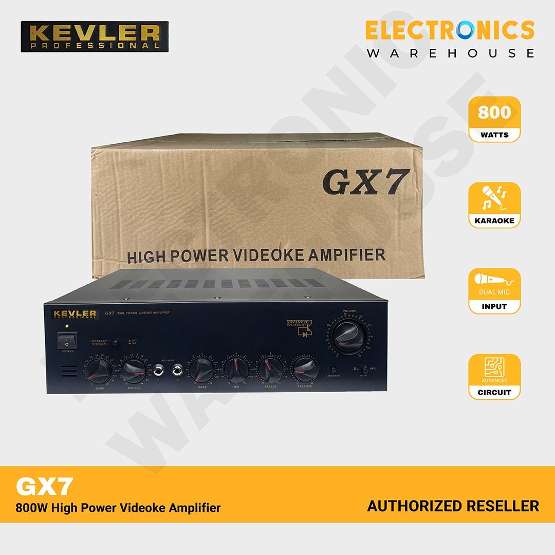 Kelver GX7 800W High Power Videoke Amplifier, Audio, Soundbars, Speakers & Amplifiers on Carousell