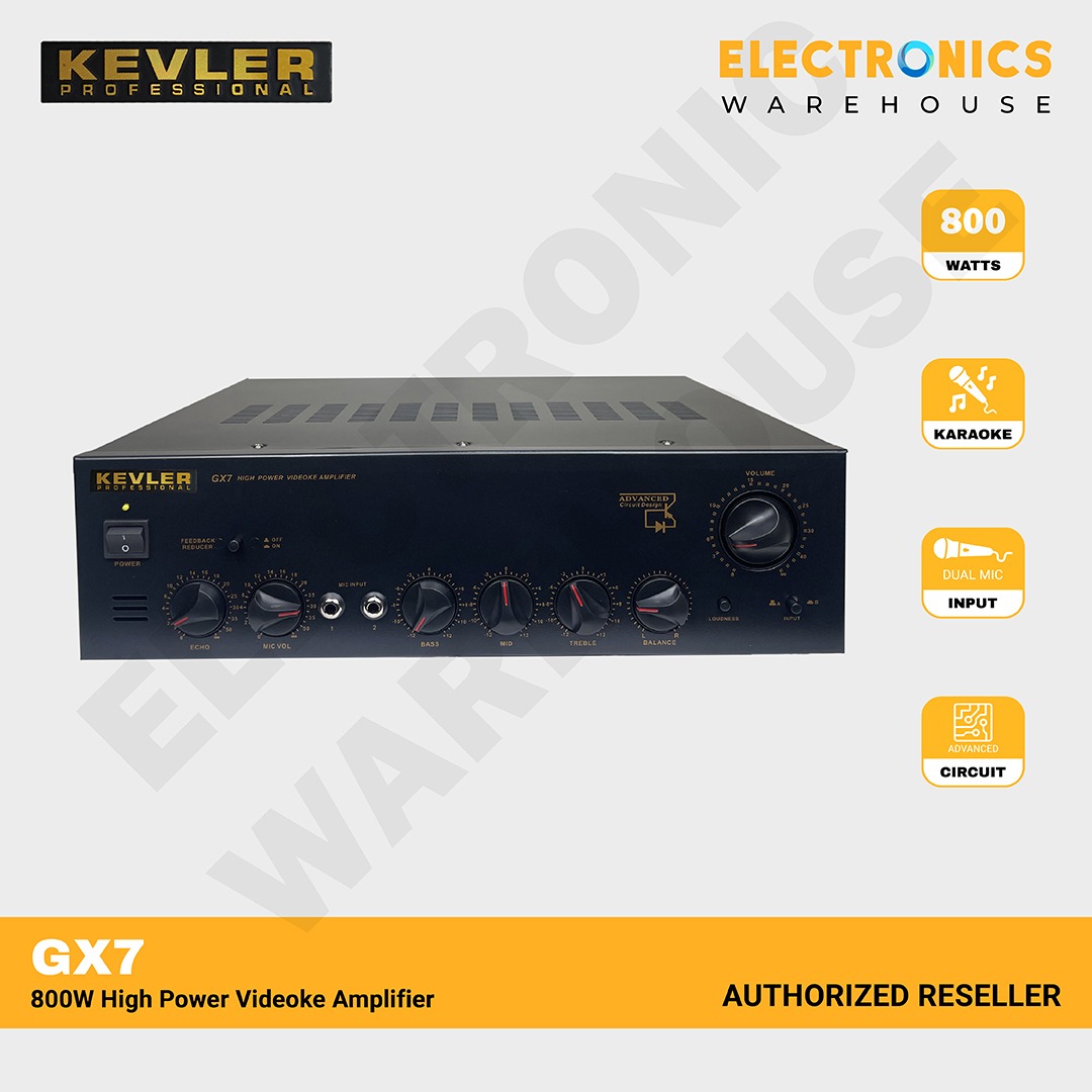Kelver GX7 800W High Power Videoke Amplifier, Audio, Soundbars ...