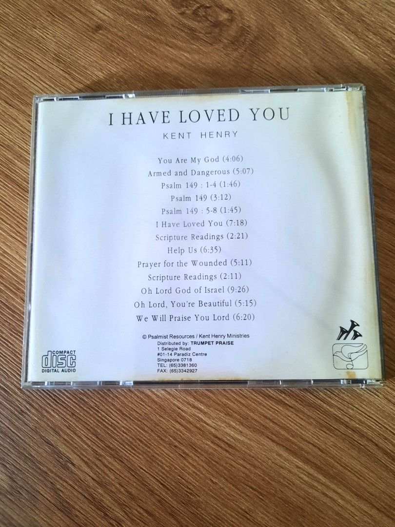 Kent Henry : I Have Loved You (Jeremiah 31:3) CD, Hobbies & Toys, Music ...