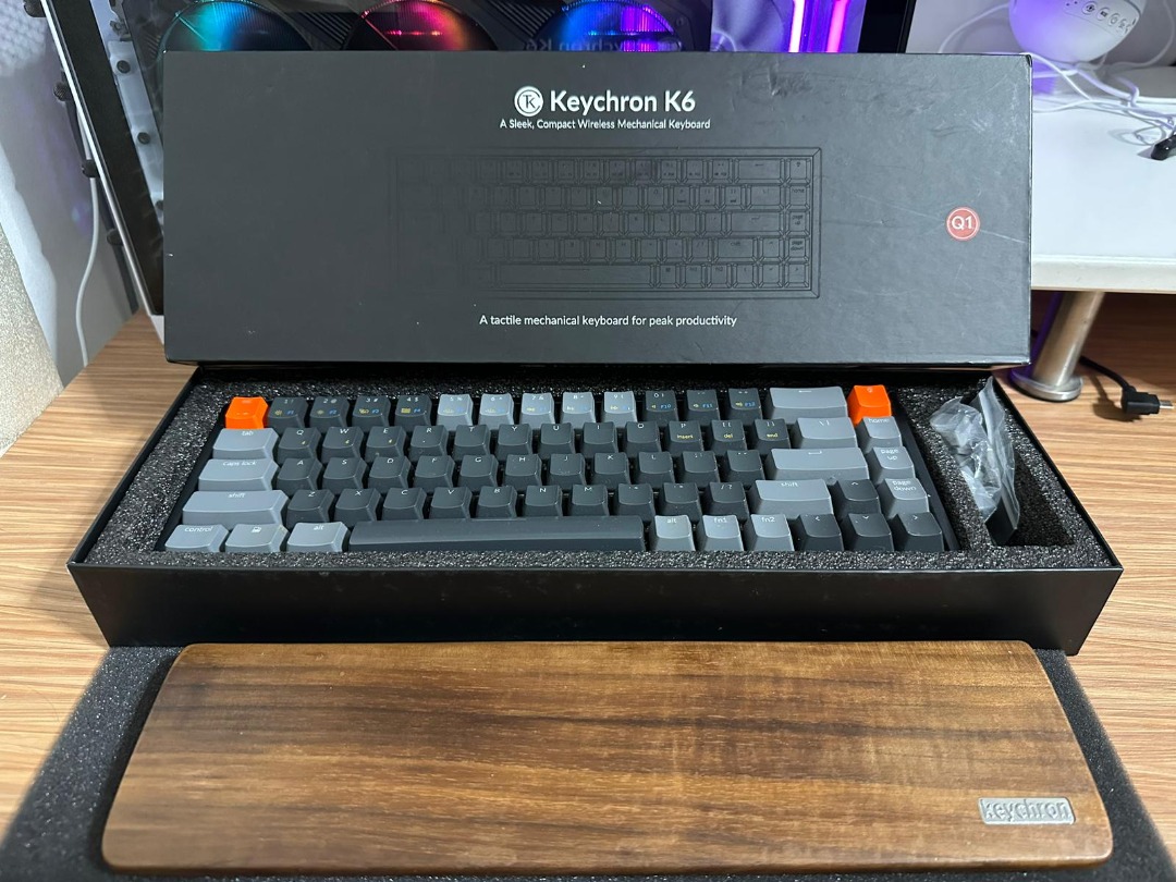 KEYCHRON K6 FULL ALUMINUM KEYBOARD RGB, Computers & Tech, Parts ...