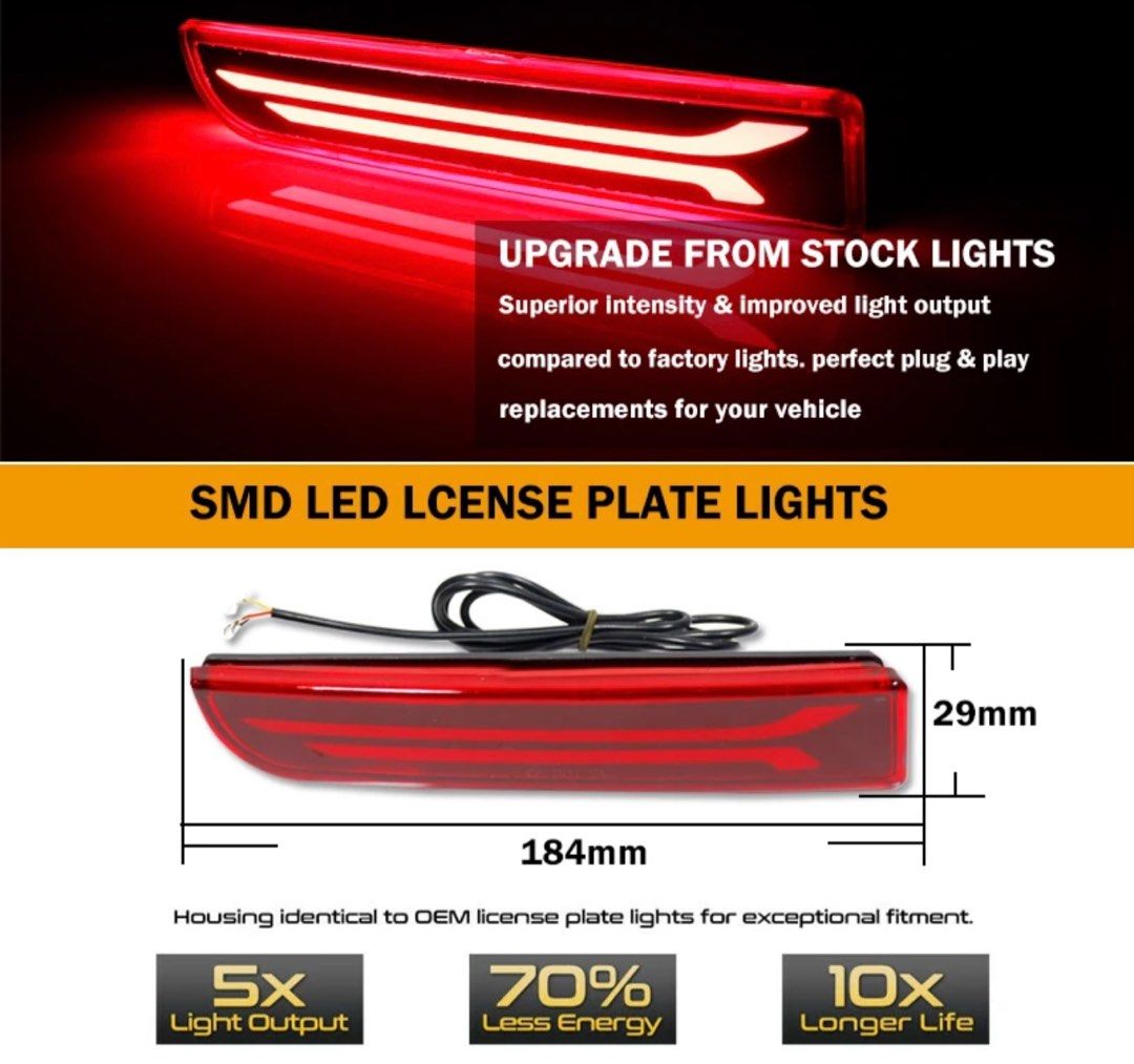 Lancer Ex / Evo Reflector light, Car Accessories, Accessories on Carousell