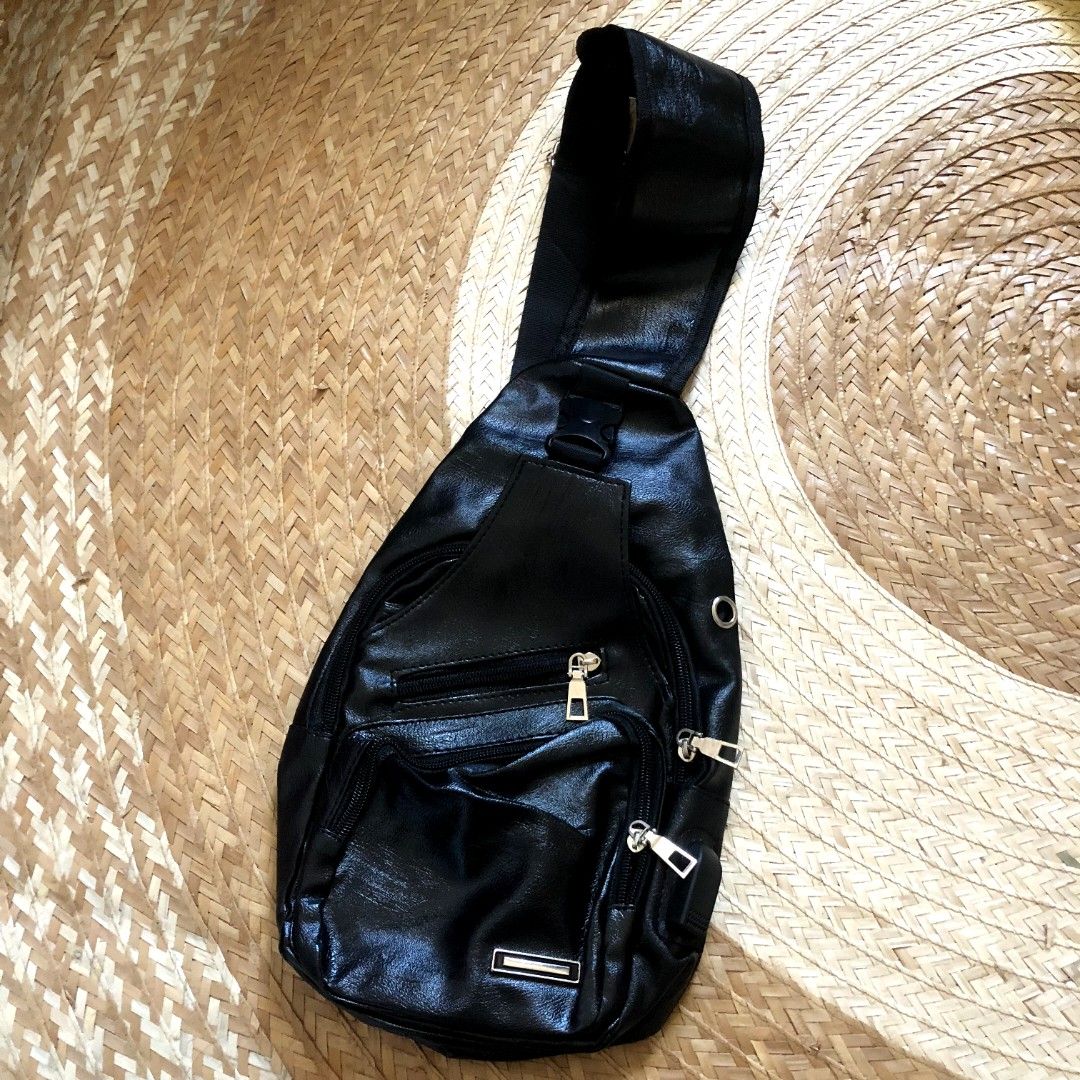 Leather Bodybag, Men's Fashion, Bags, Belt bags, Clutches and Pouches ...