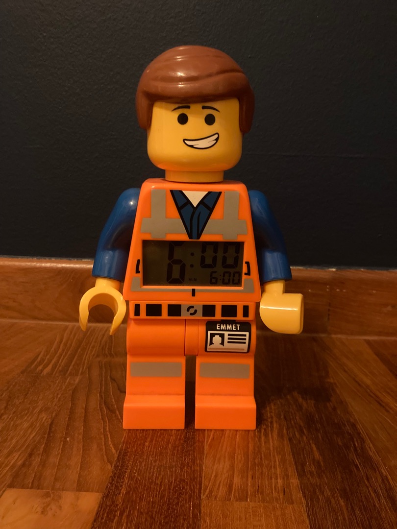 Lego Movie Emmet Alarm Clock, Furniture & Home Living, Home Decor ...