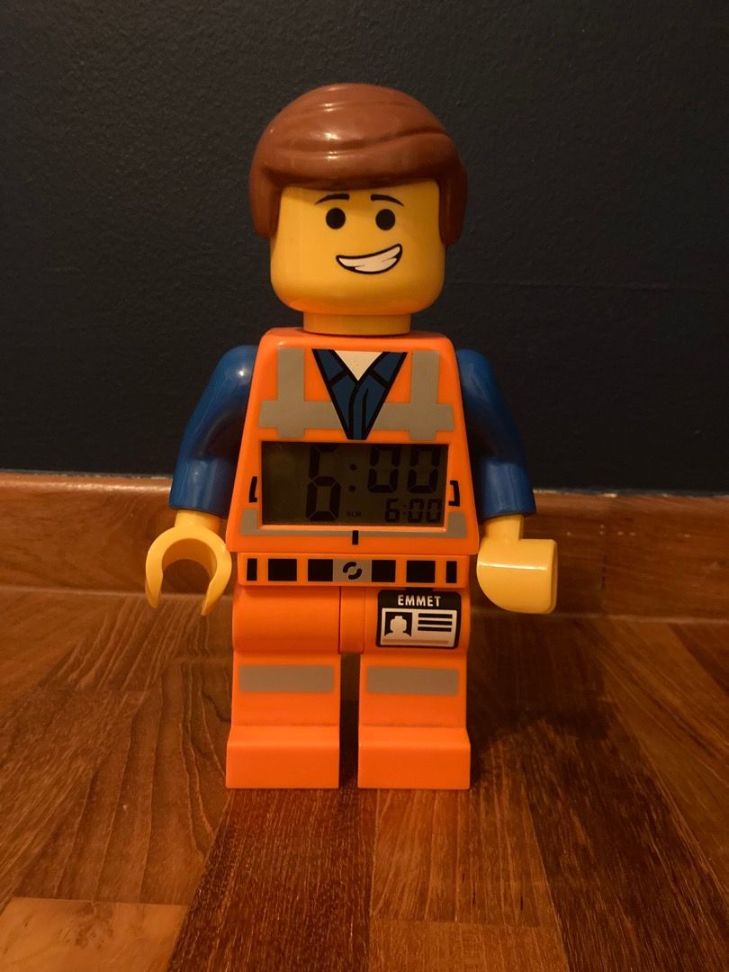 Lego Movie Emmet Alarm Clock, Furniture & Home Living, Home Decor, Clocks on Carousell