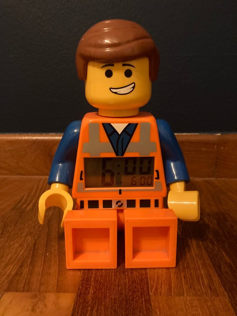 Lego Movie Emmet Alarm Clock, Furniture & Home Living, Home Decor ...