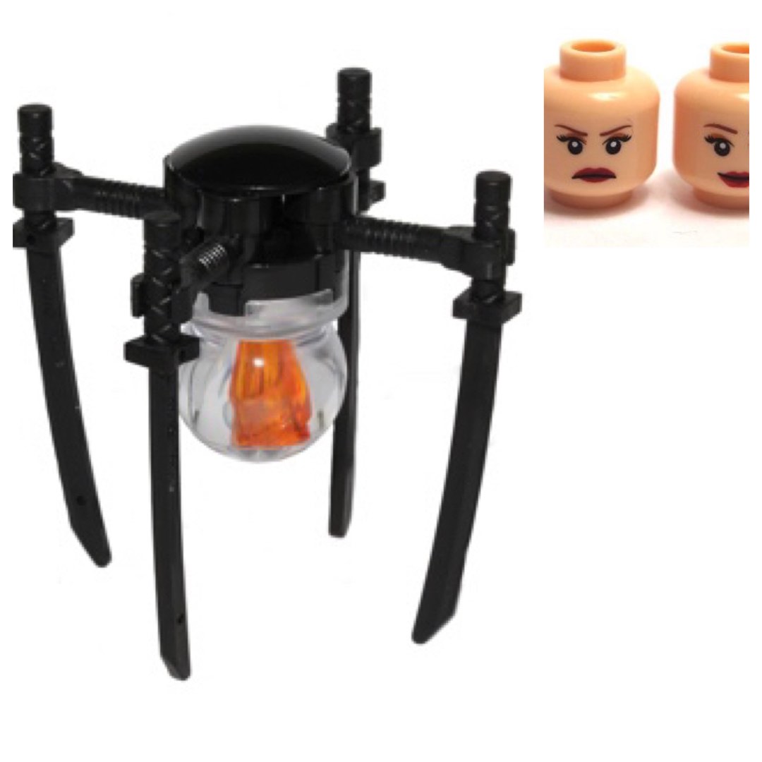 LEGO Star Wars B'Omarr Monk + Boushh head from 9516, Hobbies & Toys ...