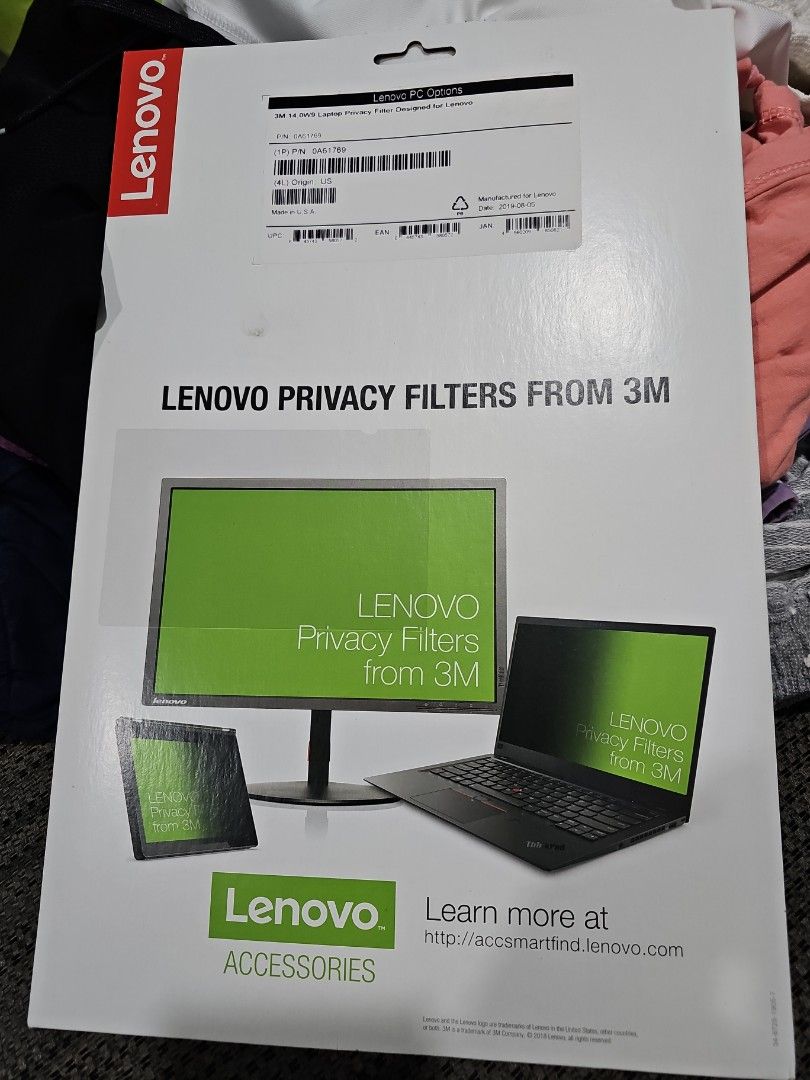 Lenovo Privacy Filters from 3M, Computers & Tech, Parts & Accessories ...