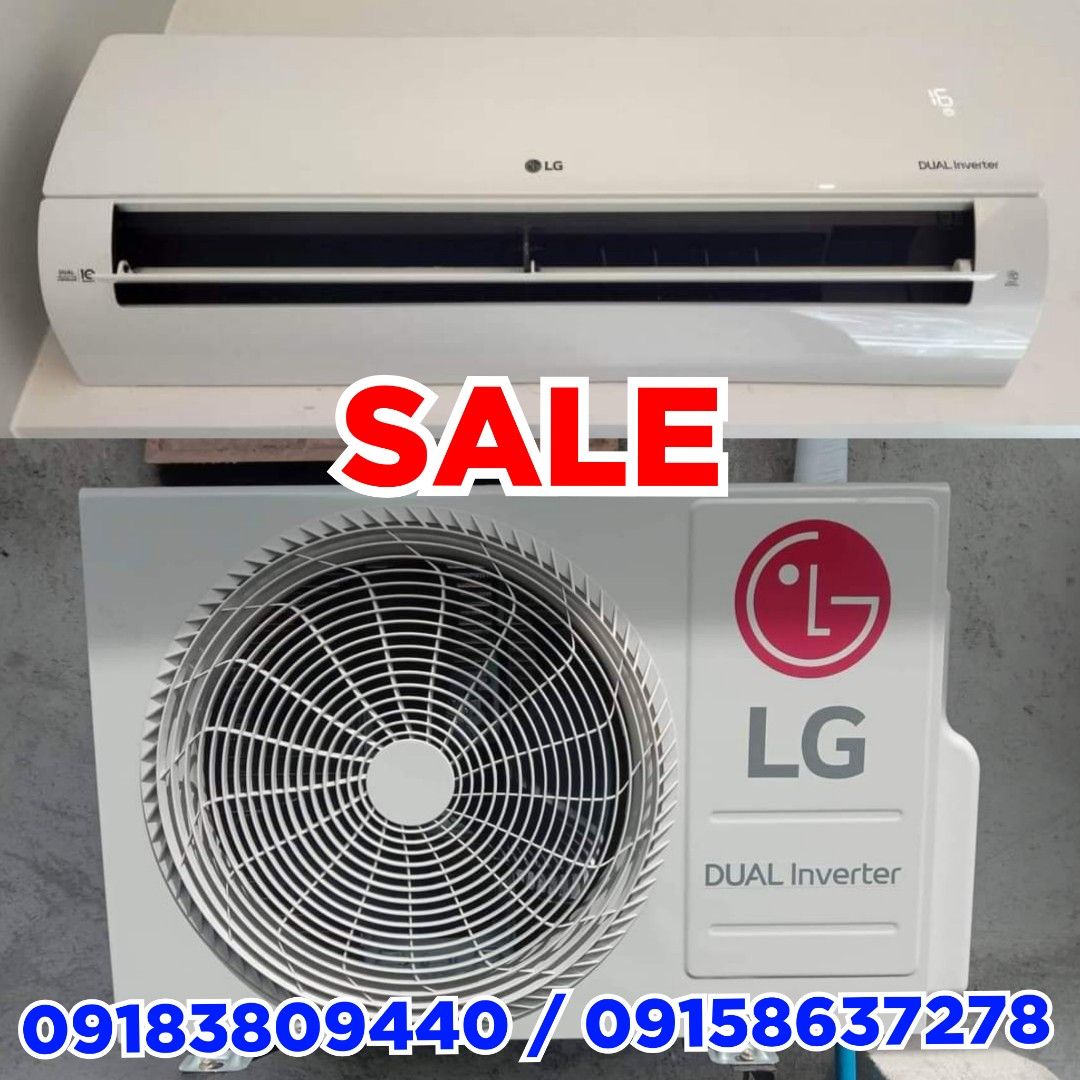 LG DUAL INVERTER SPLIT TYPE AIRCON, TV & Home Appliances, Air ...