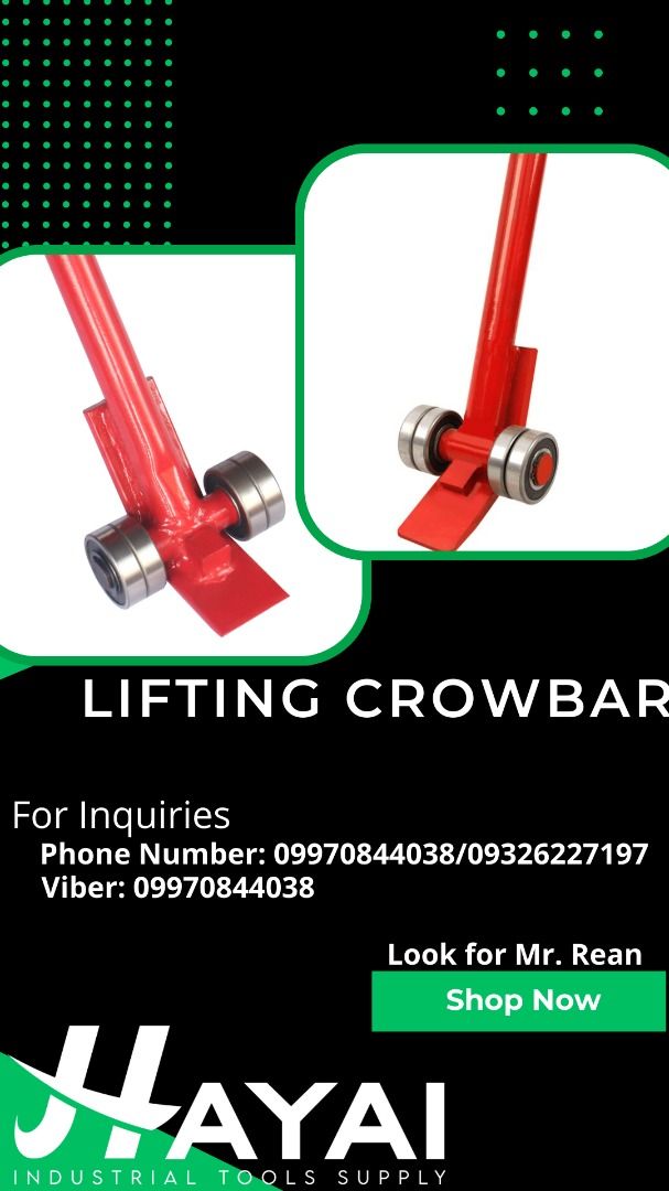 Lifting Crowbar, Commercial & Industrial, Industrial Equipment on Carousell