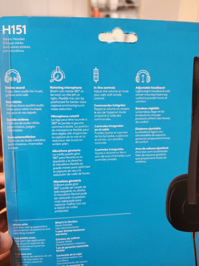 Logitech H151 Stereo Headset, Audio, Headphones & Headsets on Carousell
