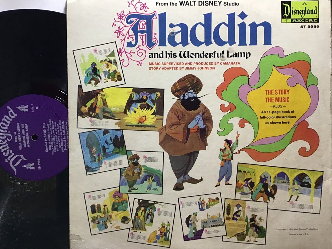 LP Disneyland Aladdin and His Wonderful Lamp OOP USA VINYL RECORD ...