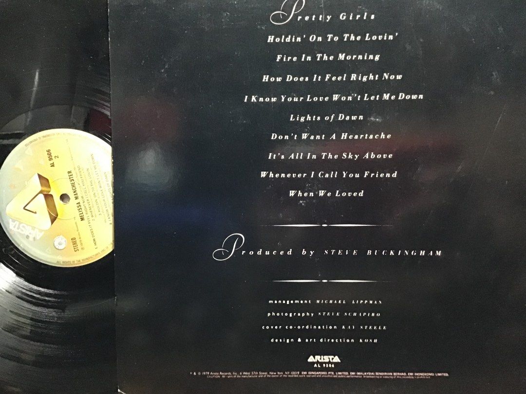 LP Melissa Manchester OOP VINYL RECORD Anubis Piring Hitam 80s Pop, Hobbies & Toys, Music ...