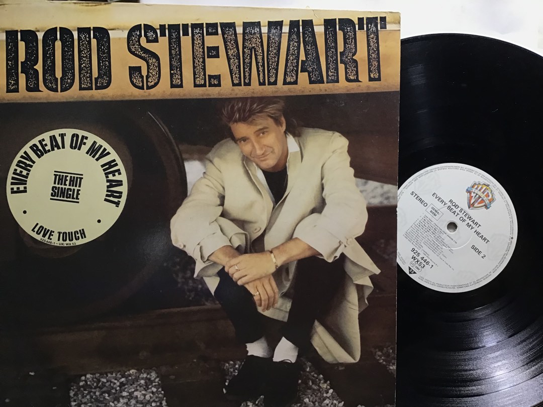 LP Rod Stewart - Every Beat of My Heart OOP VINYL RECORD Anubis Piring ...