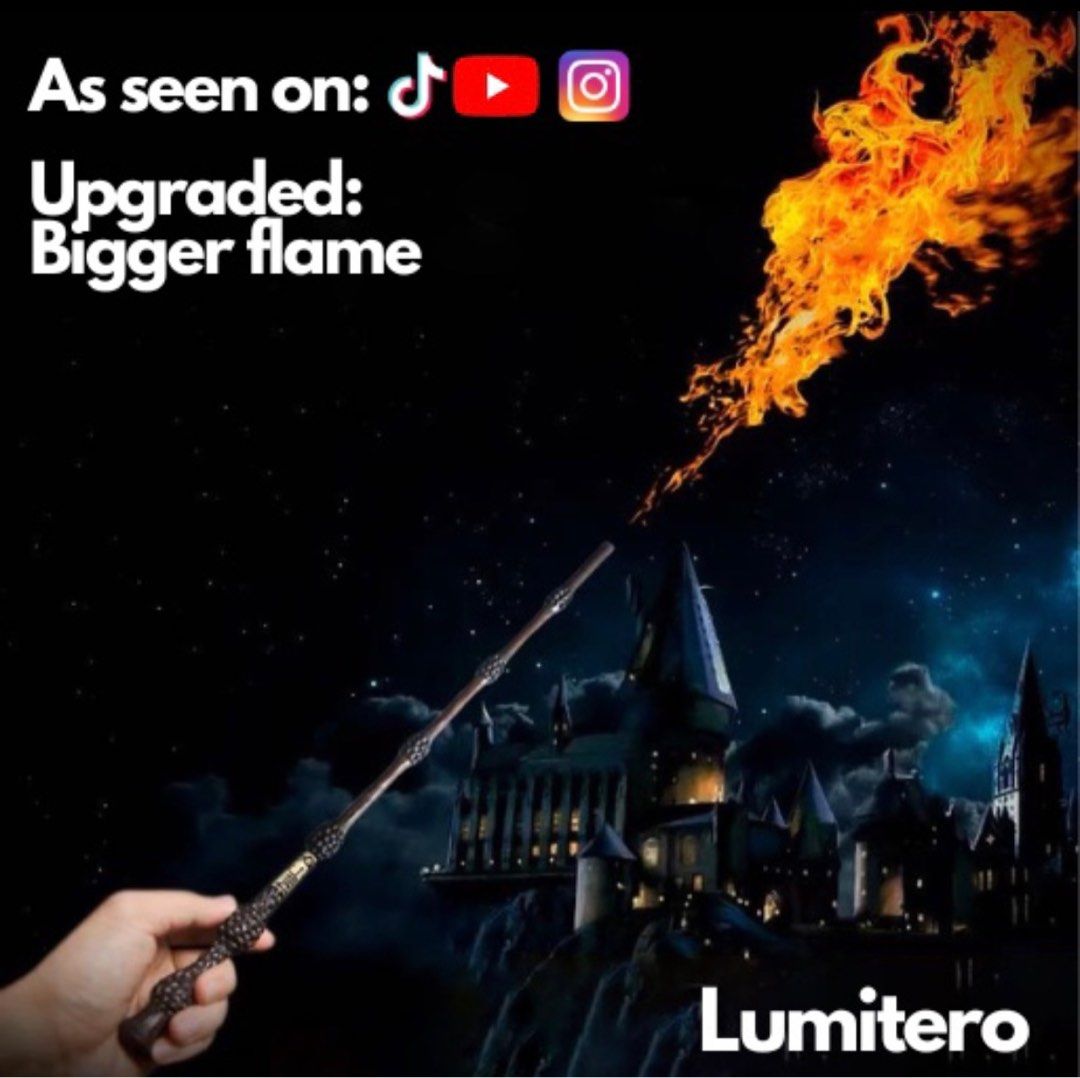 lumitero fireball wand harry potter, Hobbies & Toys, Toys & Games on ...