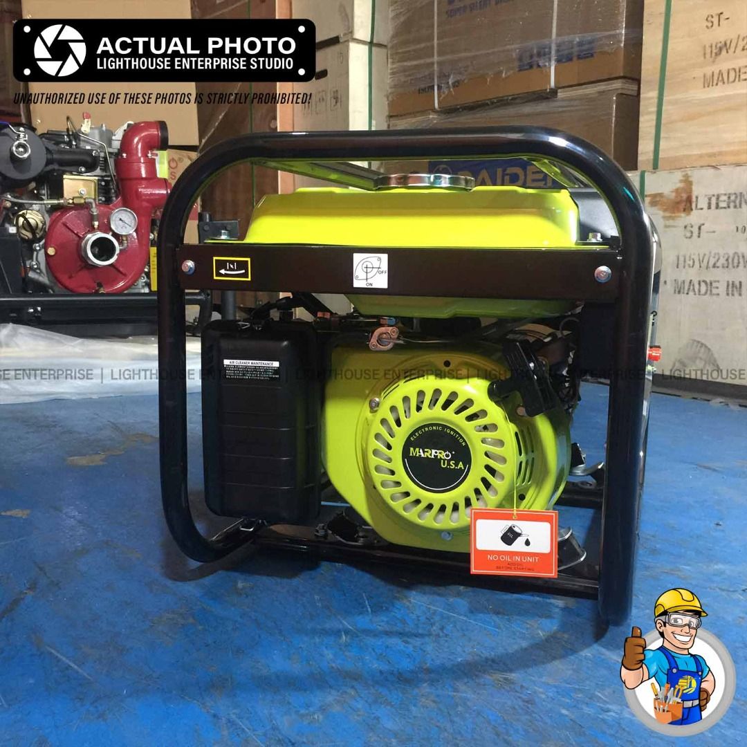 MARPRO USA 3500W / 3.5KVA GASOLINE GENERATOR SET WITH AVR INSTALLED ...