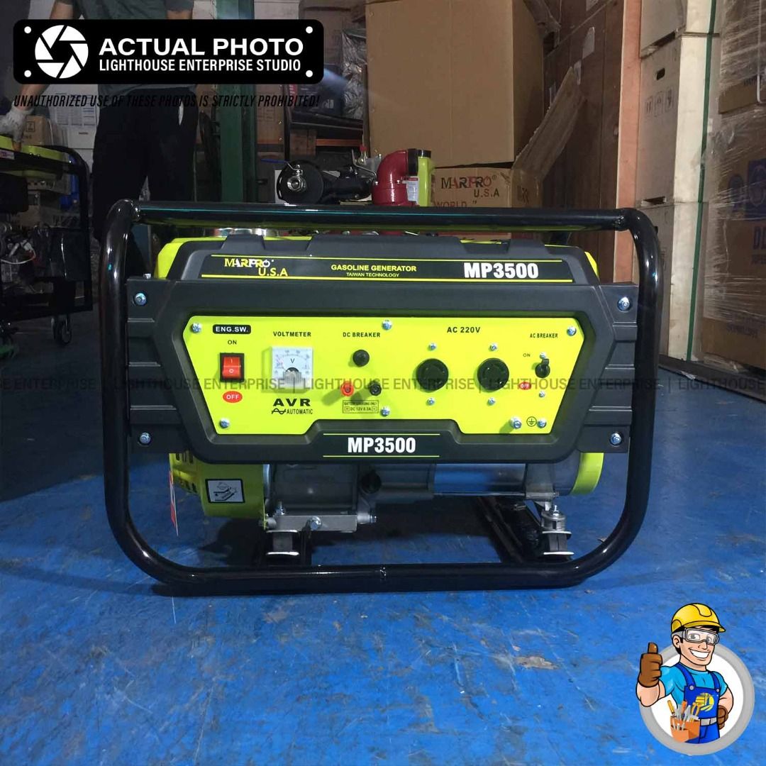 MARPRO USA 3500W / 3.5KVA GASOLINE GENERATOR SET WITH AVR INSTALLED ...