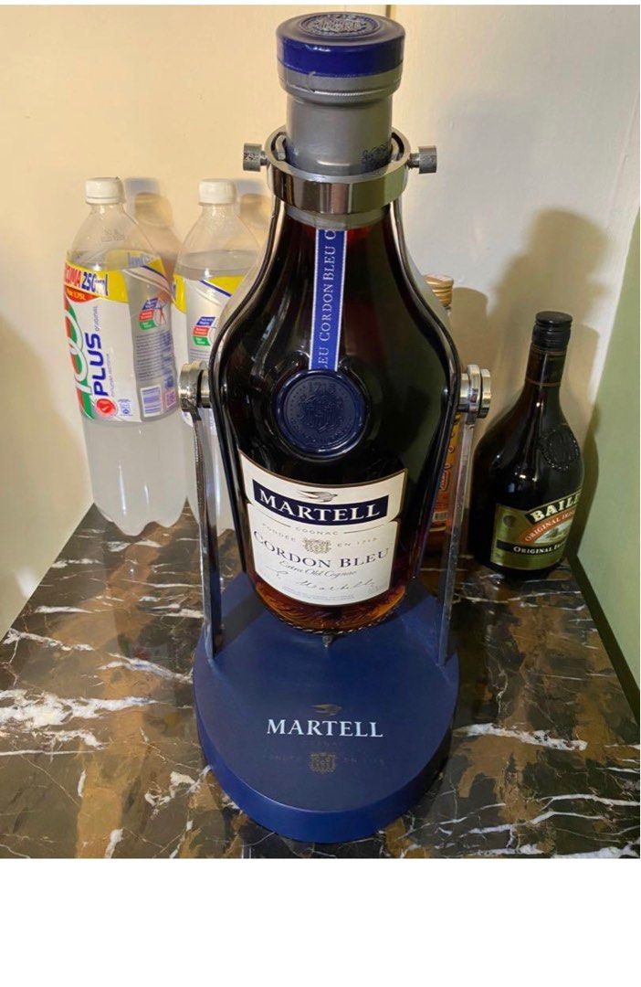 Martell Cordon Bleu 3L with stand, Food & Drinks, Alcoholic Beverages ...