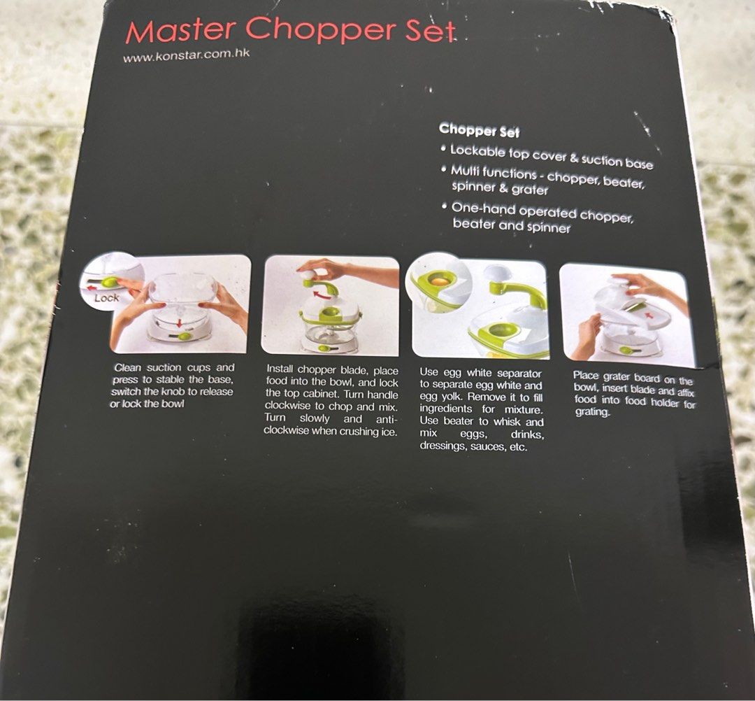 Master Chopper set : Chopper, Beater, Spinner and Grater, TV & Home ...