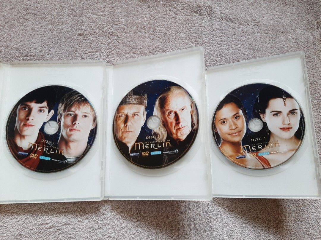 Merlin Series Season 1 DVD Box Set, Hobbies & Toys, Music & Media, CDs ...