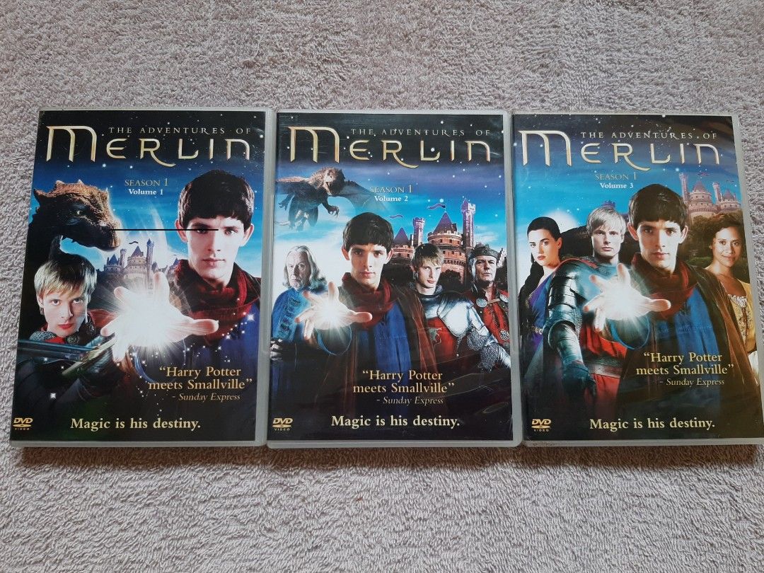 Merlin Series Season 1 DVD Box Set, Hobbies & Toys, Music & Media, CDs ...