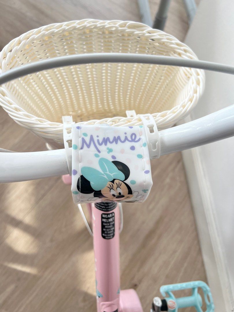 Minnie Mouse 12 inch bicycle (with training wheels), Sports Equipment ...