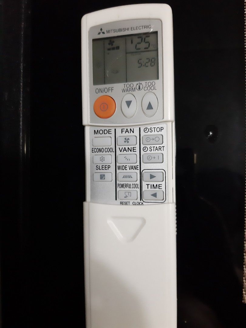 Mitsubishi aircon remote control, TV & Home Appliances, Air ...