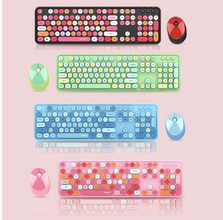 MOFII 2.4G USB wireless candy dot color wireless girl lipstick axial ...