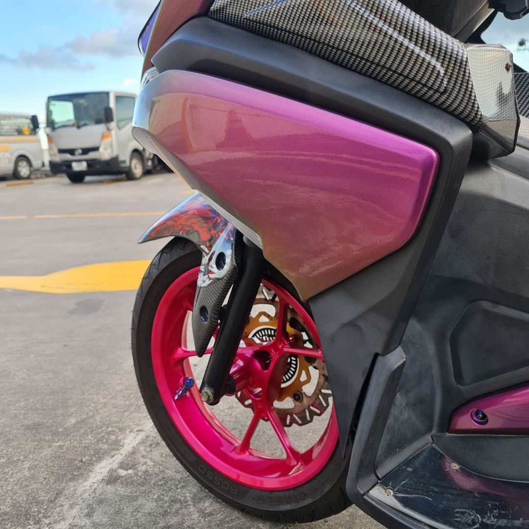 Motorcycle Coverset & Rims Spray Painting - Yamaha Aerox 155 ...