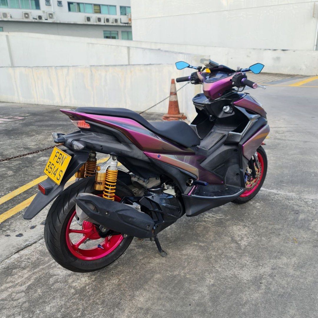 Motorcycle Coverset & Rims Spray Painting - Yamaha Aerox 155 ...