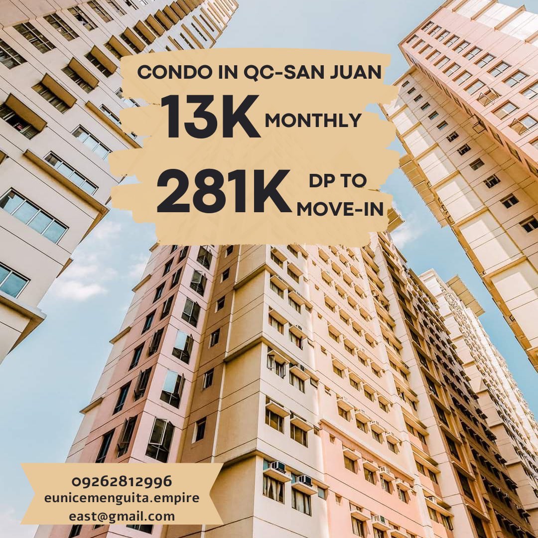 MOVE-IN 2 BR 13k Monthly Condo RFO 2BR QC SANJUAN MOVEIN RENT TO OWN ...