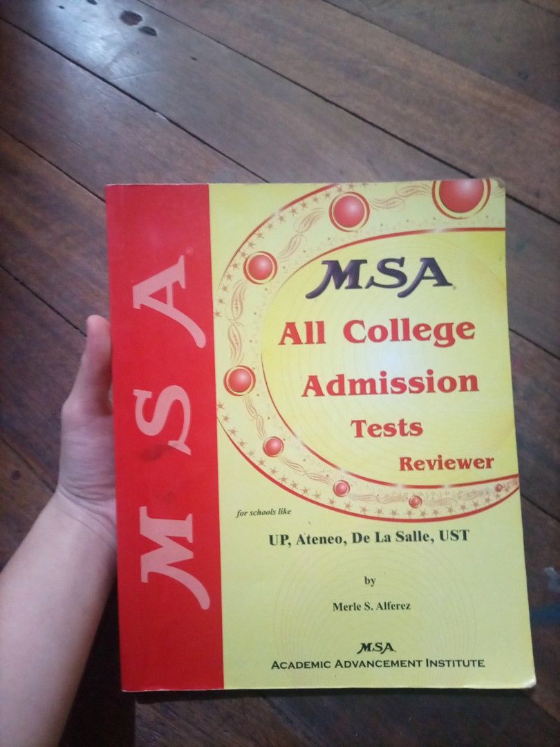 MSA All college admissions tests/ entrance exam reviewer (UP, Ateneo ...