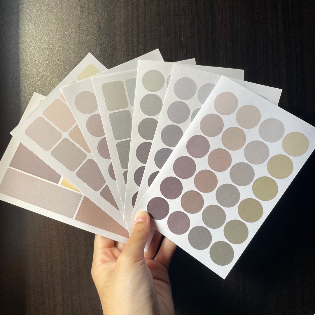 Multi-function Color Palette Label Sticker Set (For Planning or ...