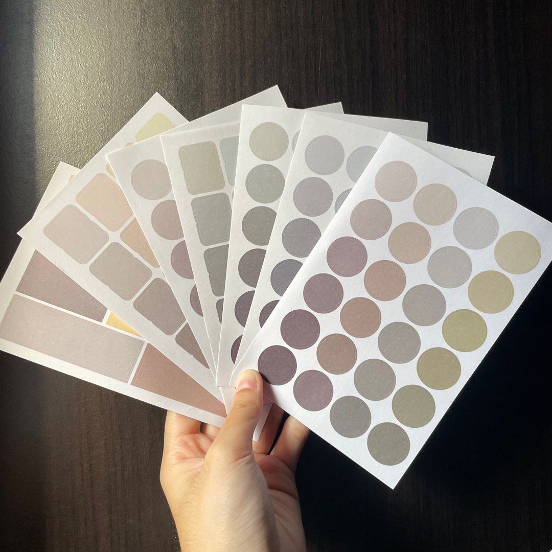 Multi-function Color Palette Label Sticker Set (For Planning or ...