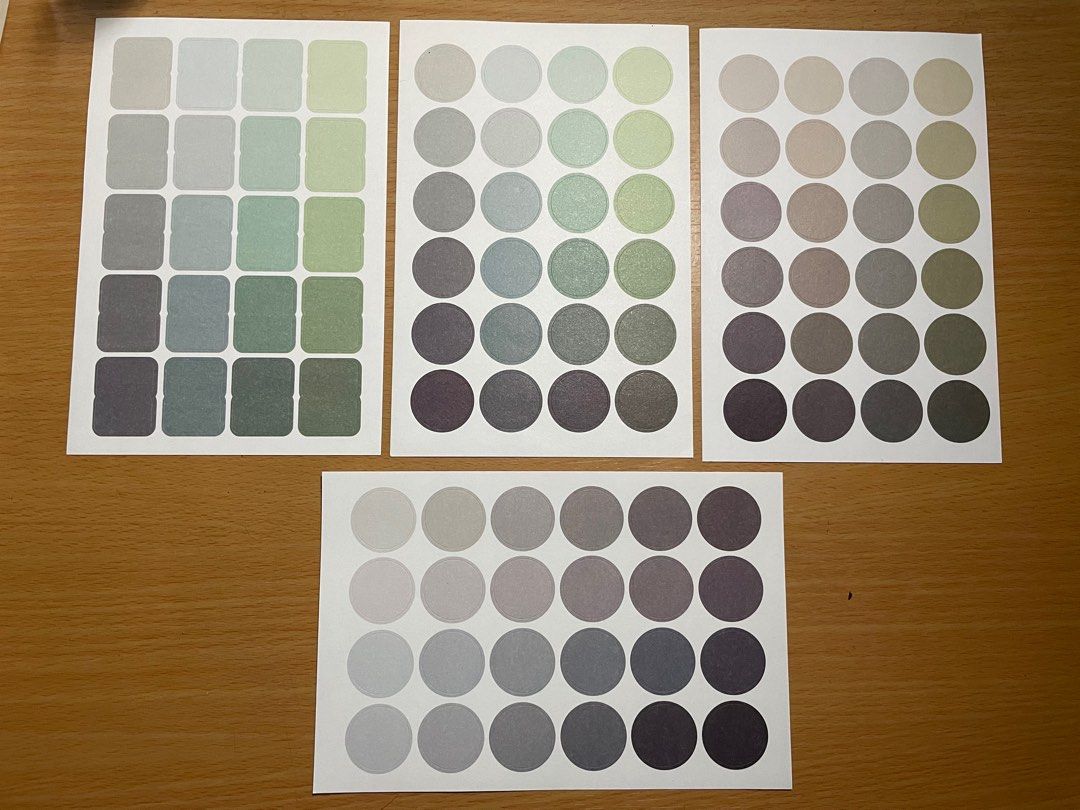 Multi-function Color Palette Label Sticker Set (For Planning or ...
