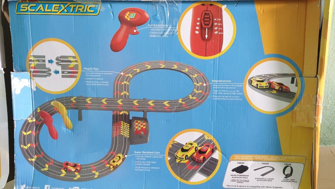 My 1st Scalextric car racing set, Hobbies & Toys, Toys & Games on Carousell