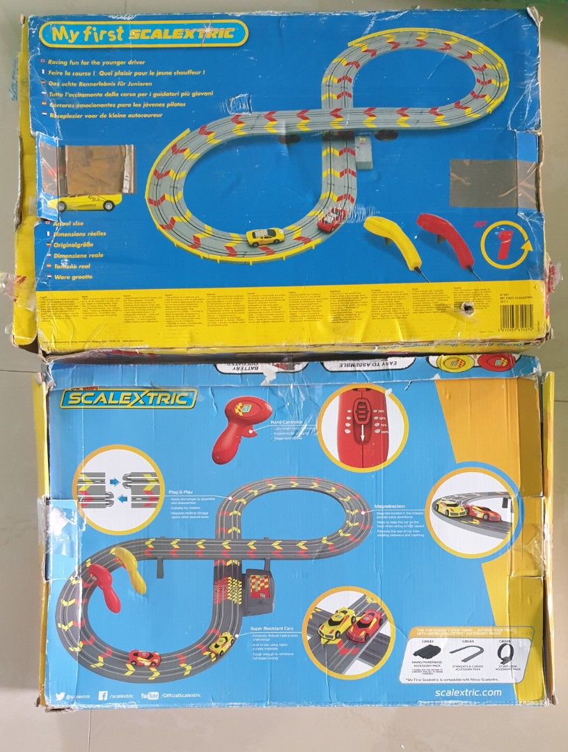 My 1st Scalextric car racing set, Hobbies & Toys, Toys & Games on Carousell
