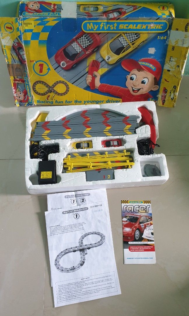 My 1st Scalextric car racing set, Hobbies & Toys, Toys & Games on Carousell