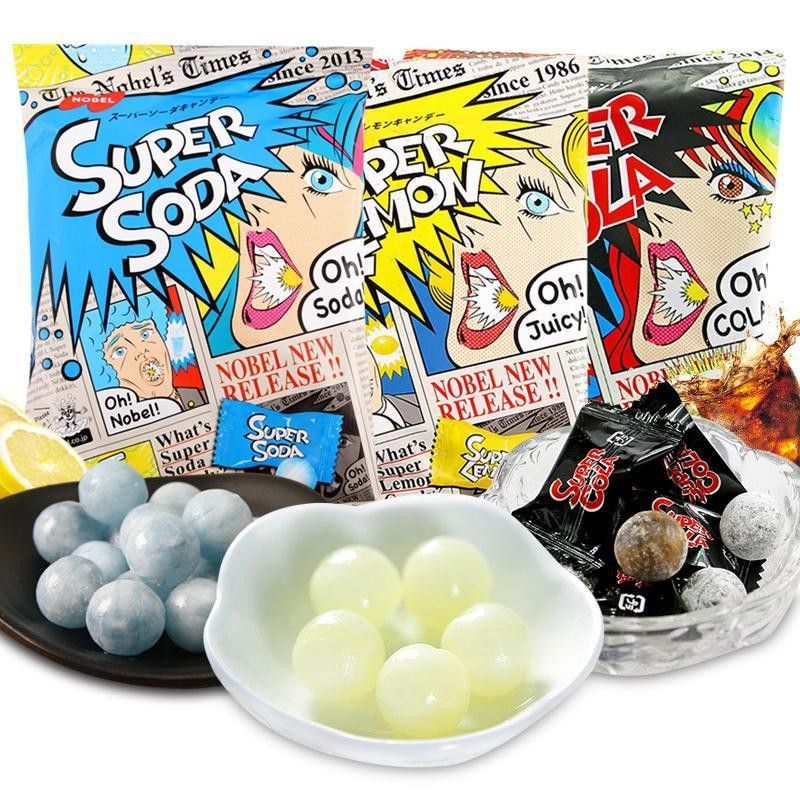 Nobel hard candy super sour lemon drops coca cola candy fizz candy ...
