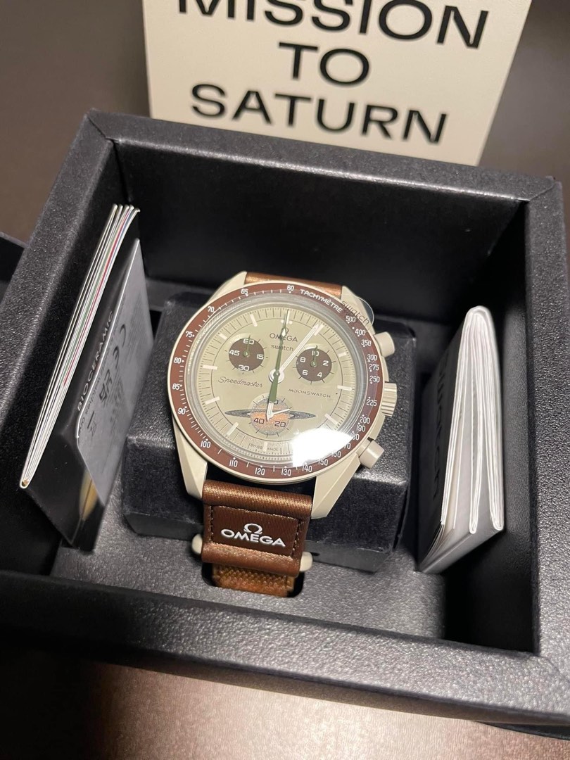 Omega x Swatch Saturn, Men's Fashion, Watches & Accessories, Watches on ...