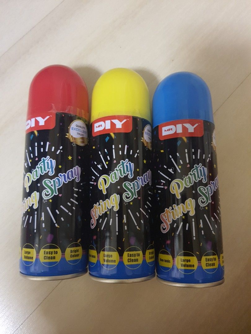 Party String Spray, Hobbies & Toys, Stationery & Craft, Craft Supplies ...