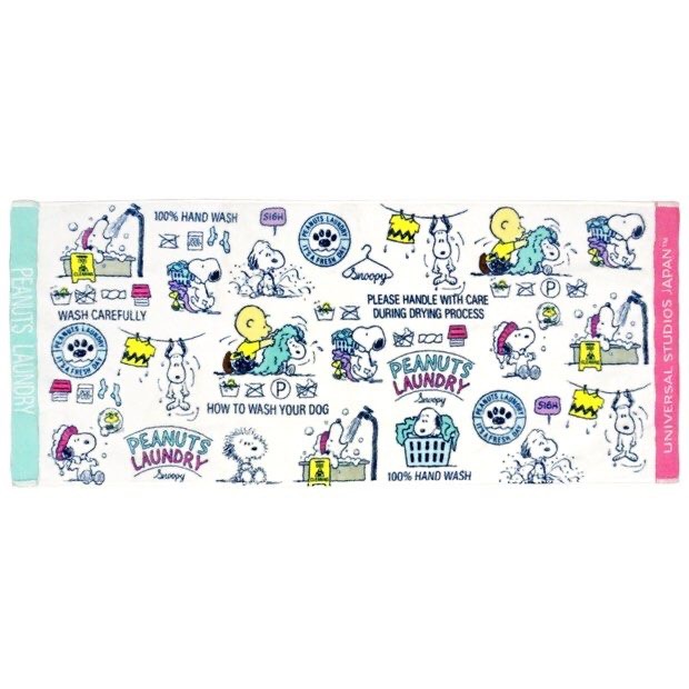 Peanuts Worldwide Face Towel USJ, Furniture & Home Living, Bedding ...
