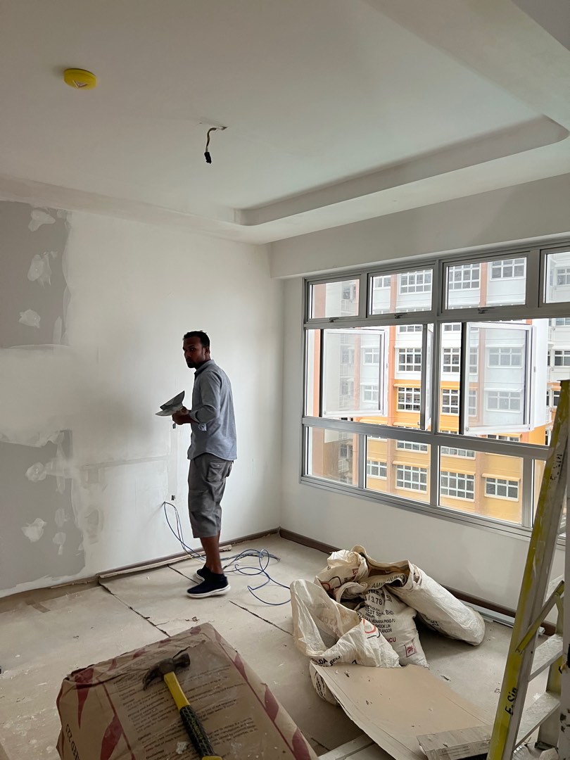 Plastering and painting services / Home painting services/ Nippon paint/BTO painting/Plastering ...