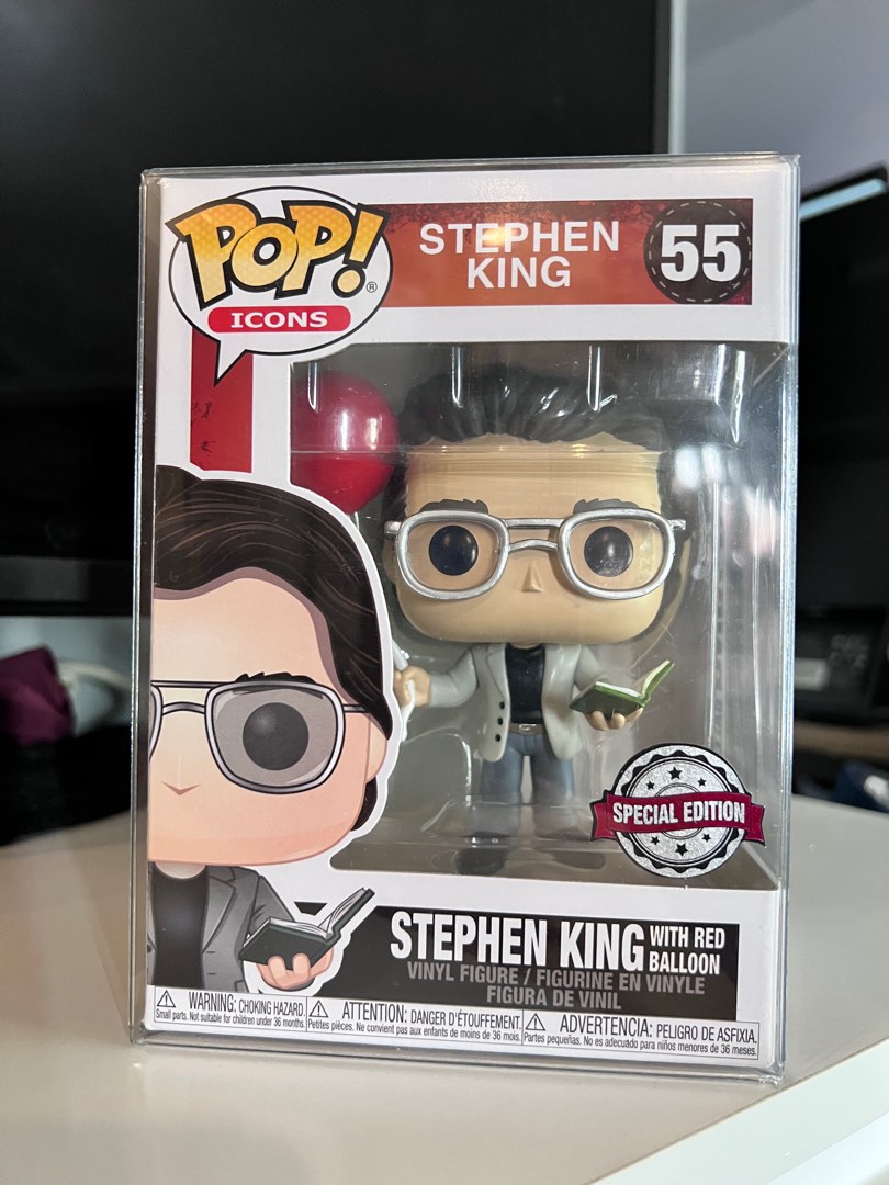 Pop! Icons - Stephen King with Red Balloon VAULTED, Hobbies & Toys ...