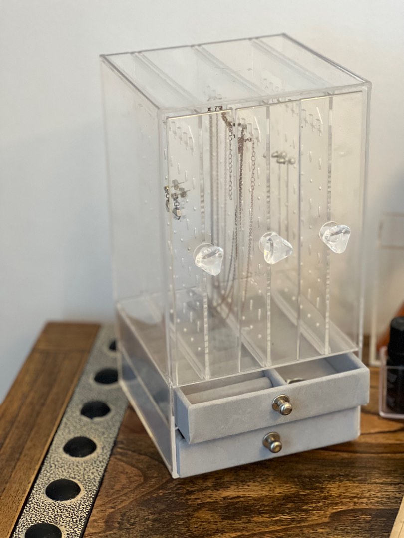 Practical and beautiful jewellery box with two drawers, Women's Fashion ...