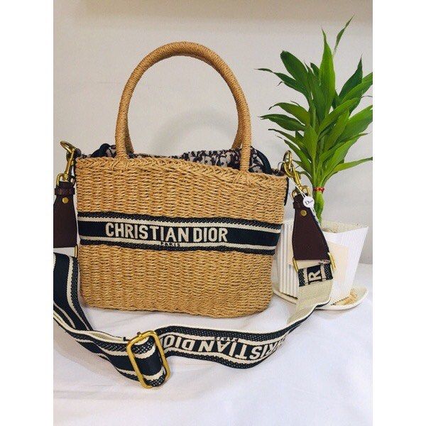 Preloved C Dior Rattan Bag on Carousell