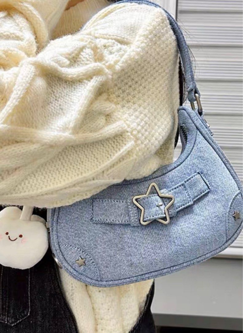 [preorder] y2k acubi street wear baguette bag sling bag star harajuku ...